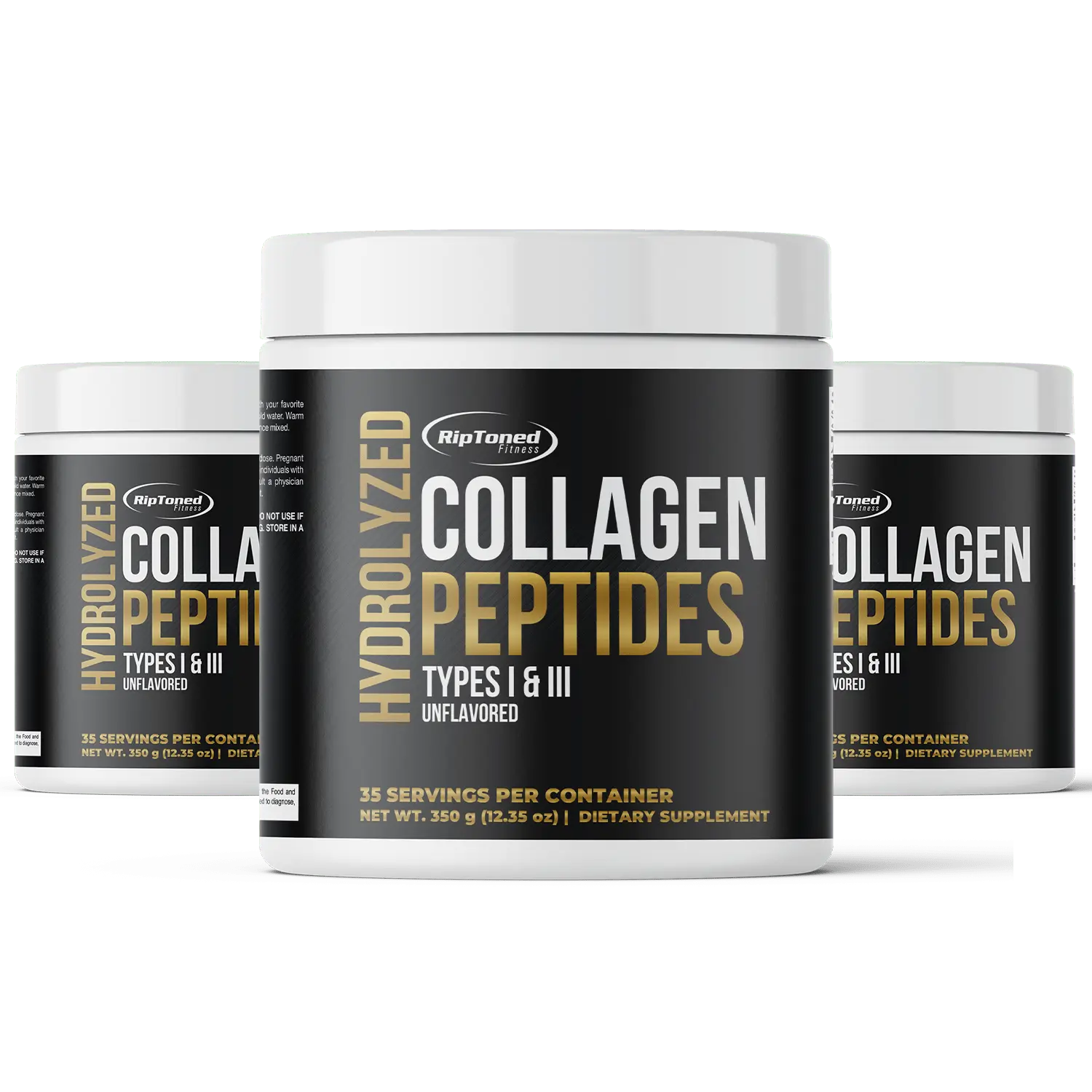 Hydrolyzed Collagen Peptides Types I & III - Unflavored – Rip Toned